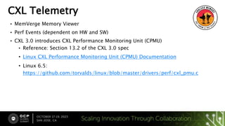 MemVerge: The Software Stack for CXL Environments | PPTX