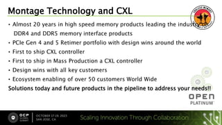 CXL Controller by Montage Technology | PPTX
