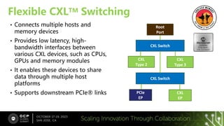 CXL Memory Expansion, Pooling, Sharing, FAM Enablement, and Switching ...