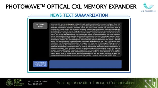 Lightelligence: Optical CXL Interconnect for Large Scale Memory Pooling ...