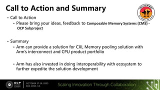 Arm: Enabling CXL devices within the Data Center with Arm Solutions | PPTX