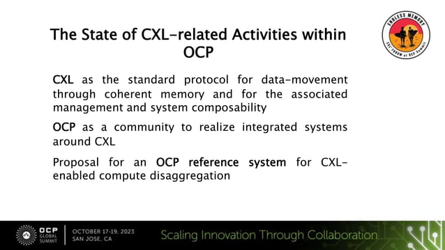 The State of CXL-related Activities within OCP | PPTX