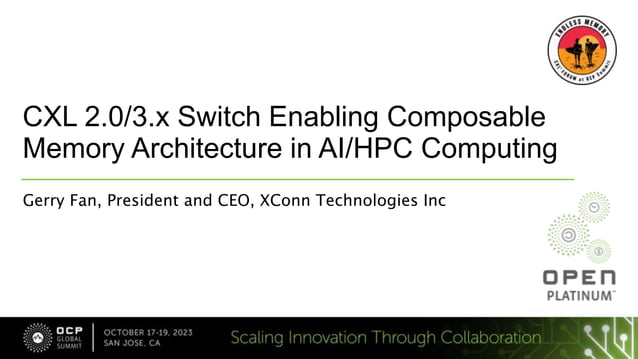 CXL 2.0/3.x Switch Enabling Composable Memory Architecture in AI/HPC Computing | PPTX ...