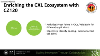 Micron: Memory Expansion with CXL Modules: Benefits, Use Cases and ...
