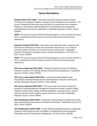 Ocp Booklet June 2015 | PPTX