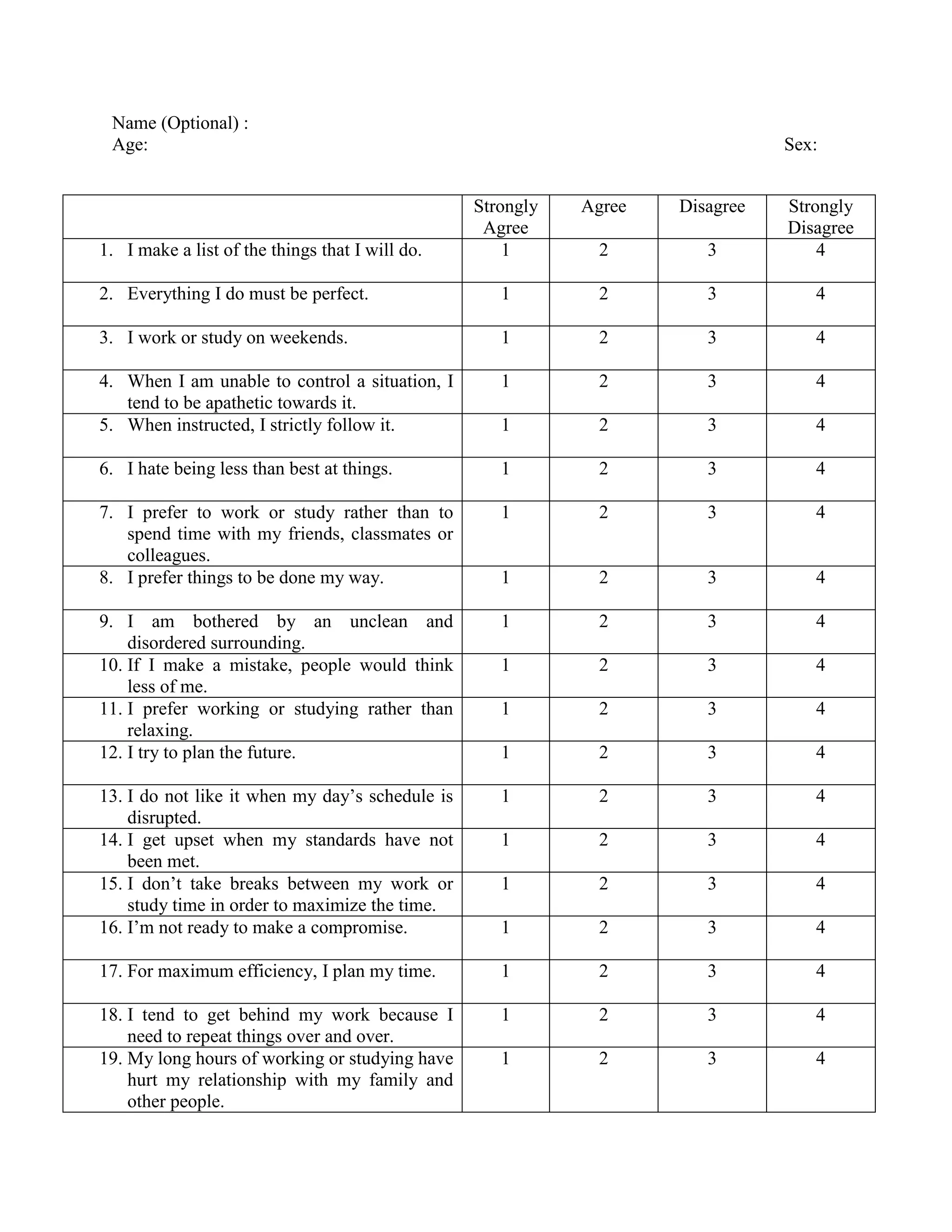 Leobon Ocpd scale | DOCX