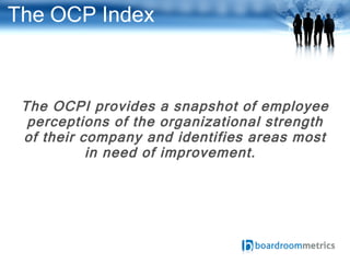 Organizational Culture and Performance Index | PPT