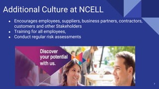 Presentation on Organizational Culture of NCELL | PPTX
