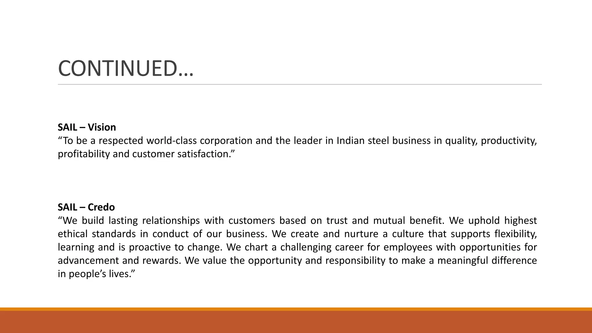 powerpoint presentation of SAIL- HR framework | PPTX