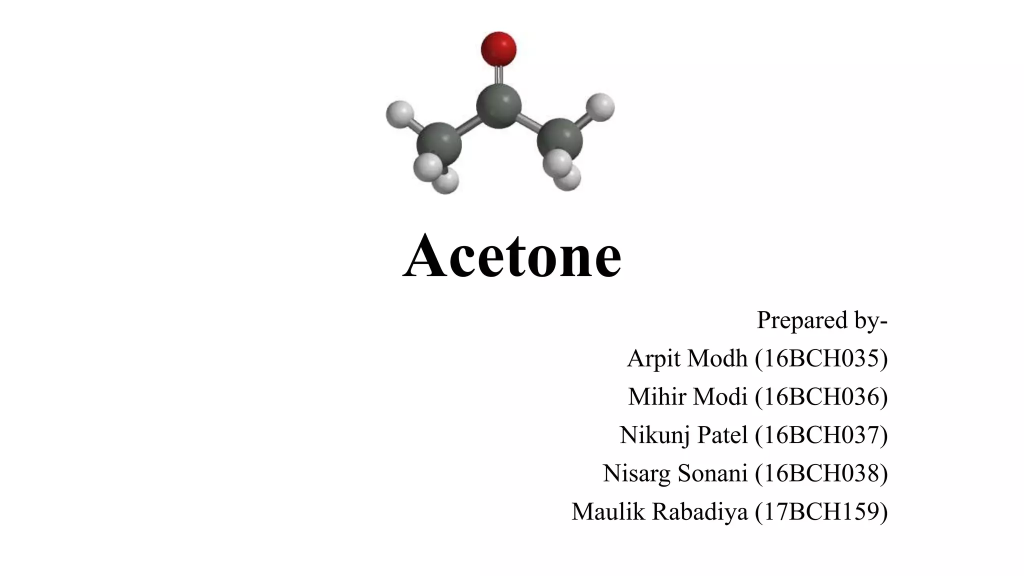 Acetone | PPTX