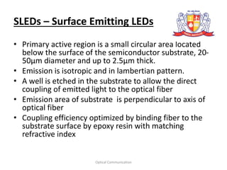 Oc ppt(38,39,40) optical sources | PPTX