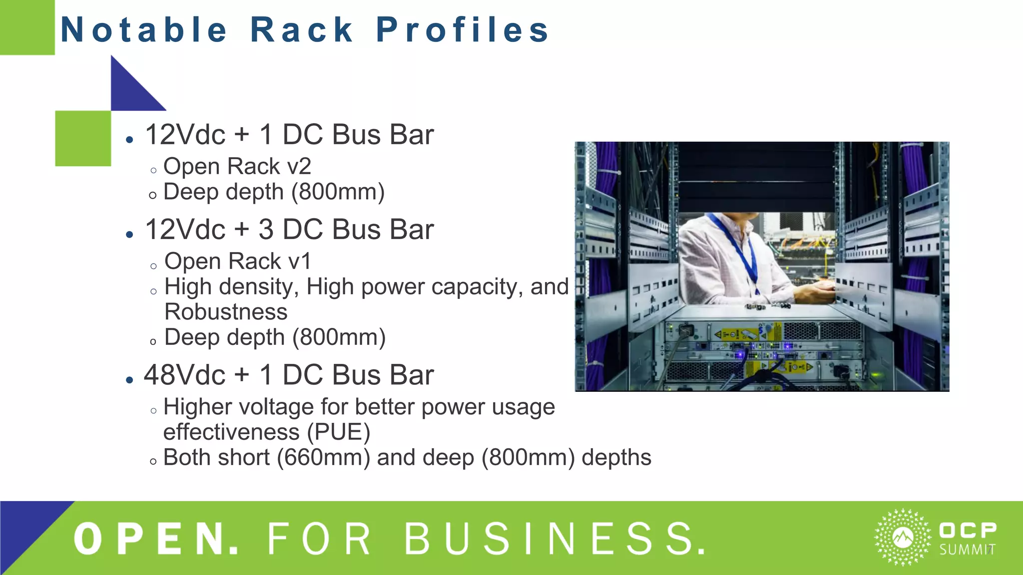 Ocp recommended profiles for next generation OCP Racks | PPTX