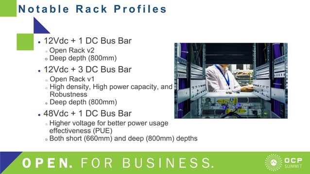 Ocp recommended profiles for next generation OCP Racks | PPTX