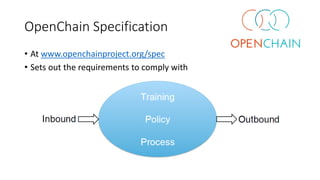 OpenChain at EOLE 2017 | PPT