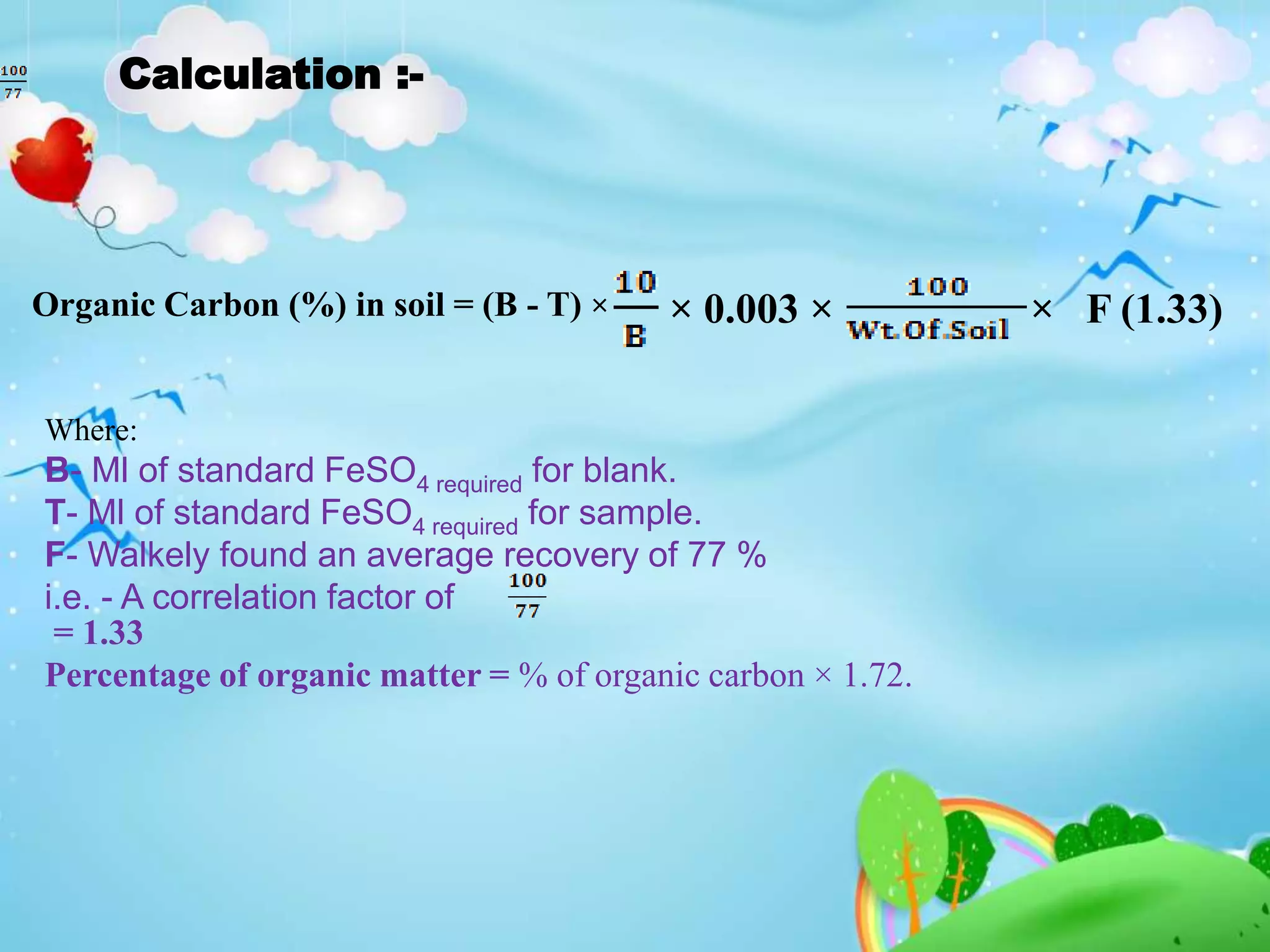 Organic carbon in soil Presentation.pptx