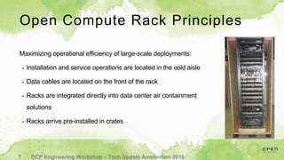 Open Compute Project - Tech Update Amsterdam 2018 | PDF | Computing ...