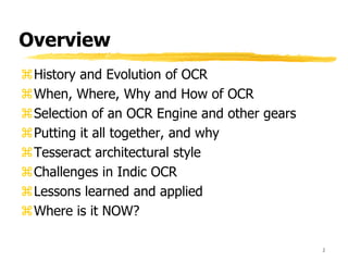 Lessons from Indic OCR Development | PPTX