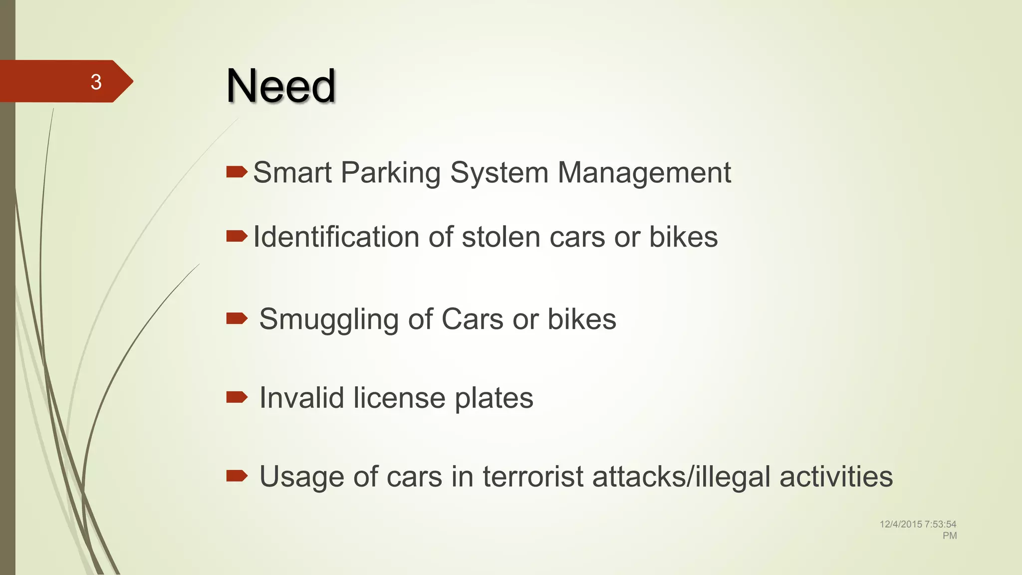 MATLAB Based Vehicle Number Plate Identification System using OCR | PPTX