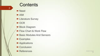 MATLAB Based Vehicle Number Plate Identification System using OCR | PPTX