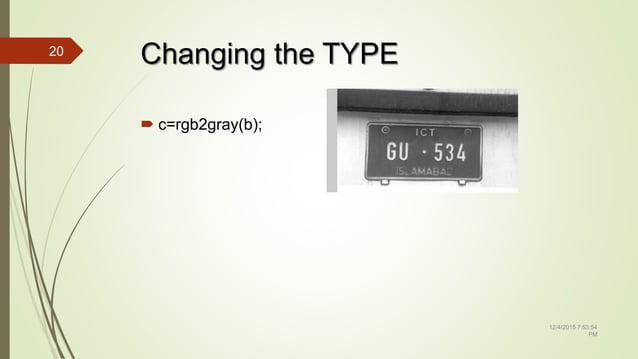MATLAB Based Vehicle Number Plate Identification System using OCR | PPTX