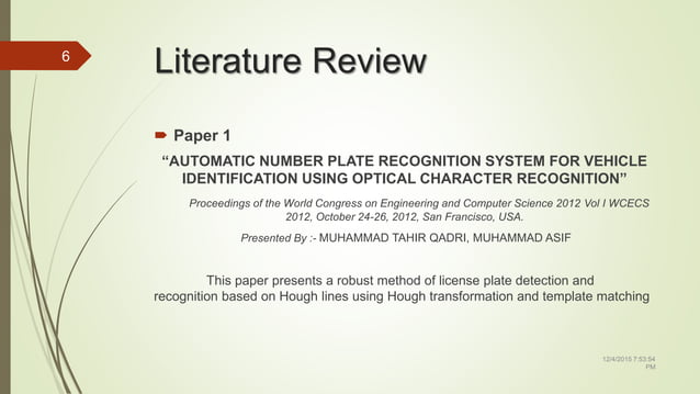 Matlab Based Vehicle Number Plate Identification System Using Ocr Ppt