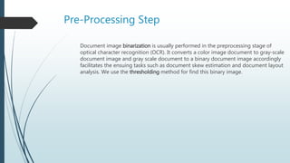 Optical Character Recognition | PPT