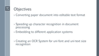 Presentation on OCR | PPTX