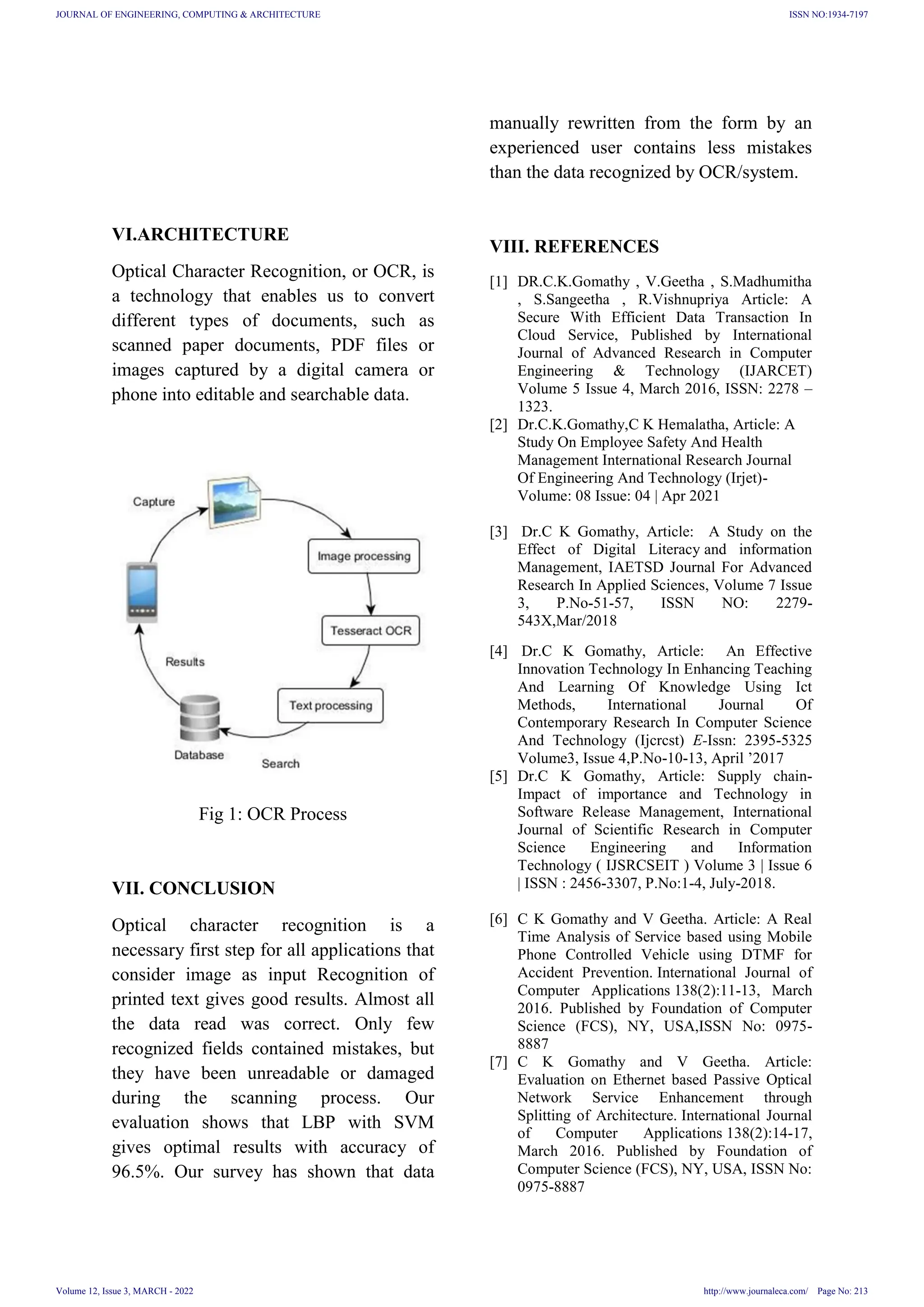 OCR.pdf write the principale and explain steps | PDF