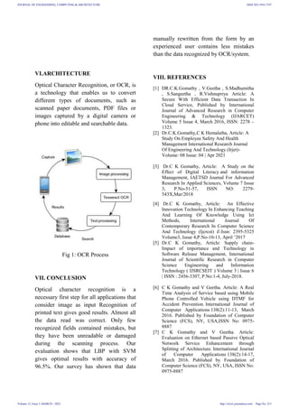 OCR.pdf write the principale and explain steps | PDF