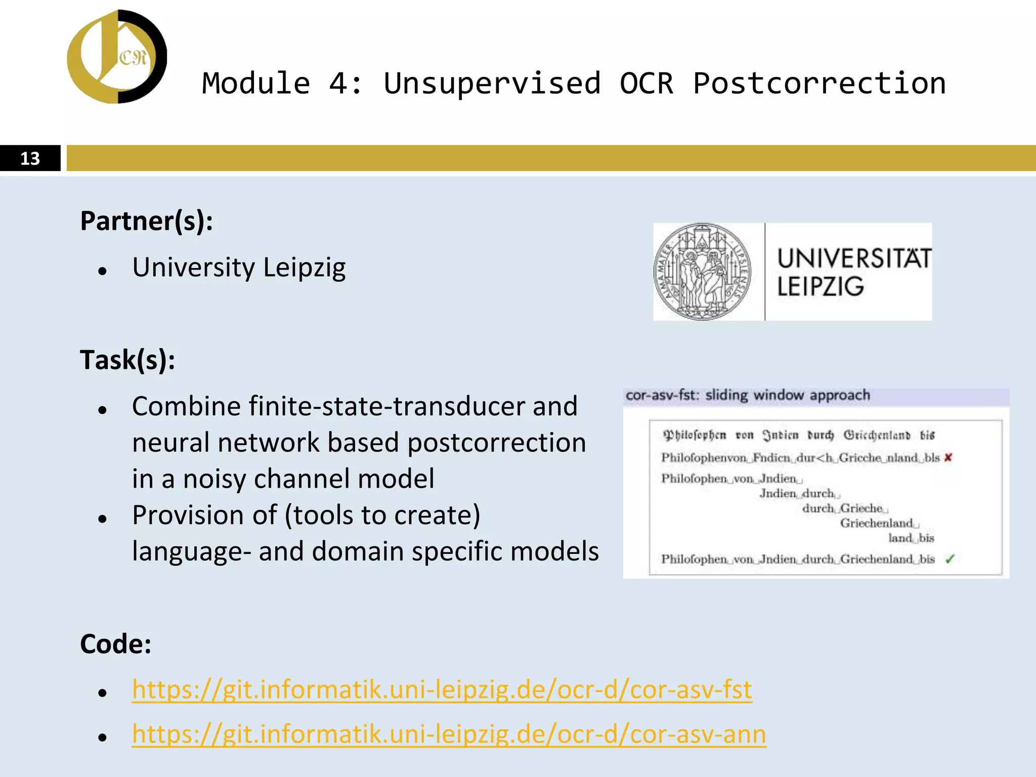OCR-D: An end-to-end open source OCR framework for historical printed ...