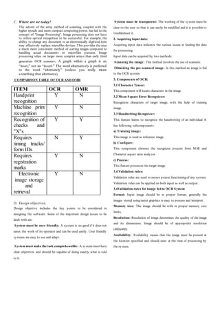 Opticalcharacter recognition | DOCX