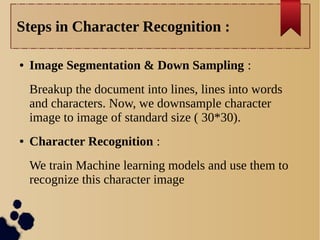 Optical Character Recognition | PPT