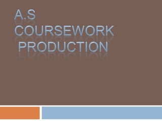 Ocr AS Level Course work Exemplar | PPT