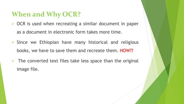 Ocr algorithm for ge’ez characters | PPT