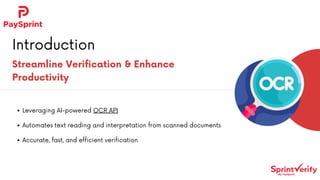 OCR API Transform Your Verification Process with SprintVerify’s OCR API .pdf