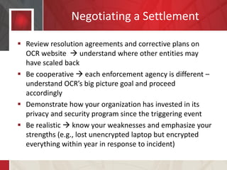 OCR Enforcement Update: Under 500 Breach Investigations and Inner ...