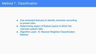 OCR Presentation (Optical Character Recognition) | PPTX