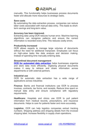 OCR for Automated Data Extraction A Game-Changer for Modern Enterprises ...
