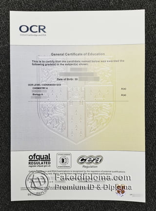 OCR GCE certificate | PDF