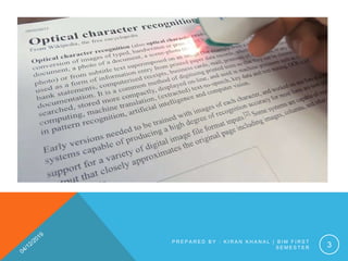 OCR, OBCR, OMR, MICR | PPTX