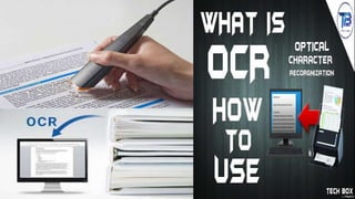 OCR (Optical Character Recognition) | PPTX