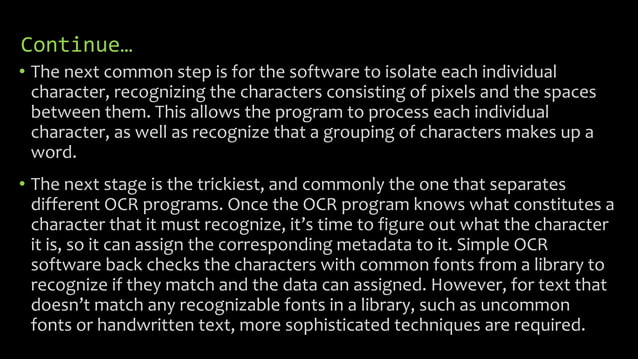 OCR (Optical Character Recognition) | PPTX | Desktop Publishing | Computer Software and Applications