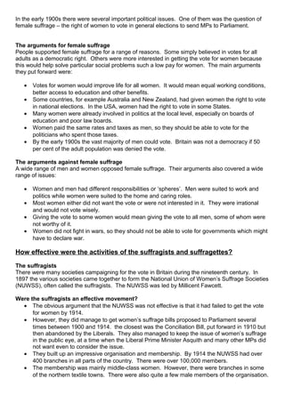 OCR GCSE Modern World History Paper 2 Study Guide | DOC