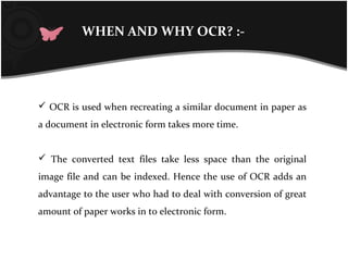 optical character recognition system | PPT | Desktop Publishing ...