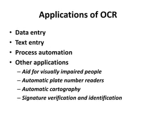 Optical Character Recognition (OCR) based Retrieval | PPTX