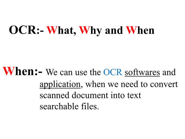 OCR, optical character reader | PPT