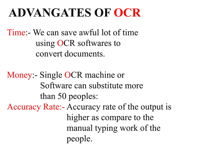 OCR, optical character reader | PPT