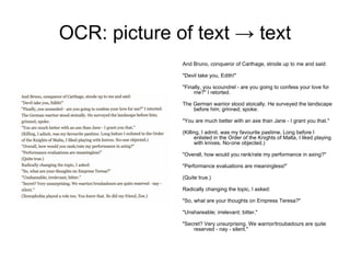 Neural Networks for OCR | ODP