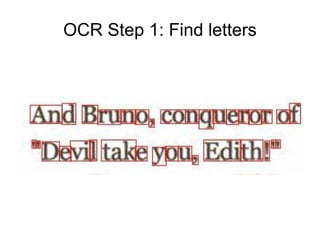 Neural Networks for OCR | ODP