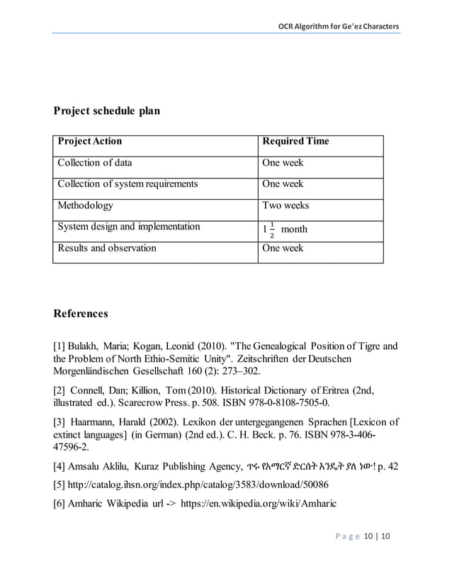 Optical character recognition for Ge'ez characters | PDF